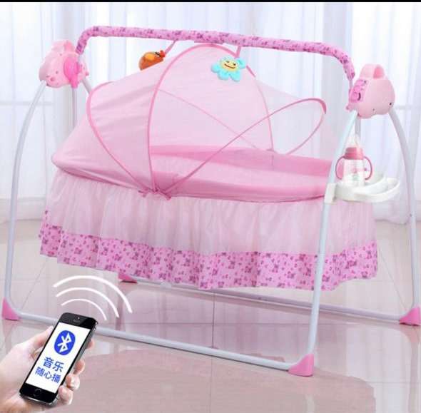 Smart Care Baby Cradle /Bed 4 in 1 with remote Control and Accessories ...